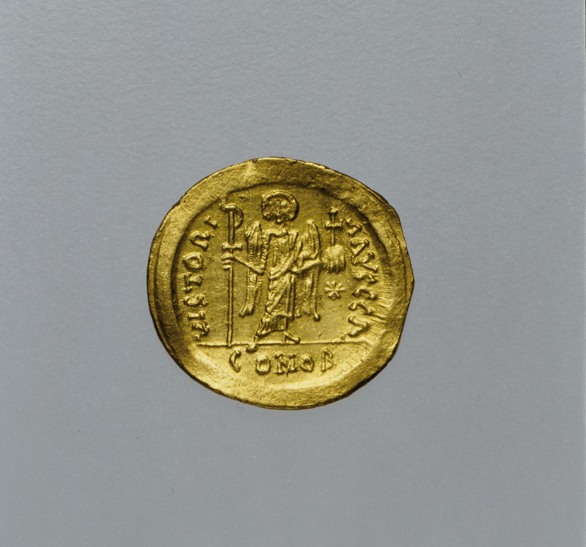 Solidus of Justinian I - Museum of Byzantine Culture Thessaloniki