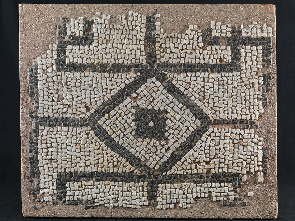 Fragment of a mosaic floor from the city's Galerian complex - Museum of ...